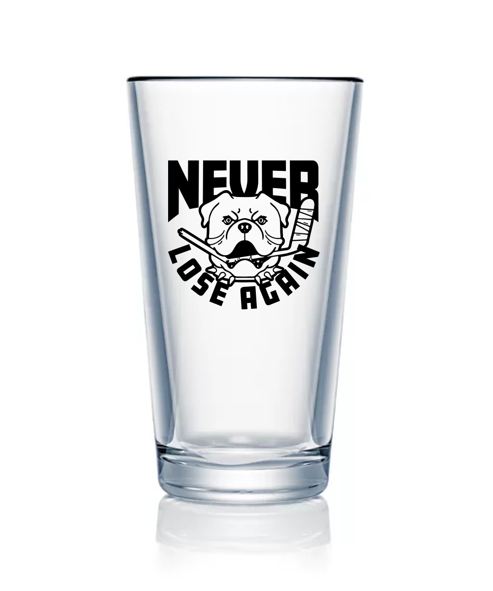 Shoresy | Official Store | Never Lose Again Pint Glass