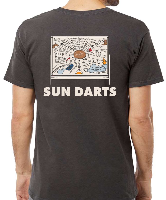 Sun Darts Chalkboard T-Shirt | Official Letterkenny Merch