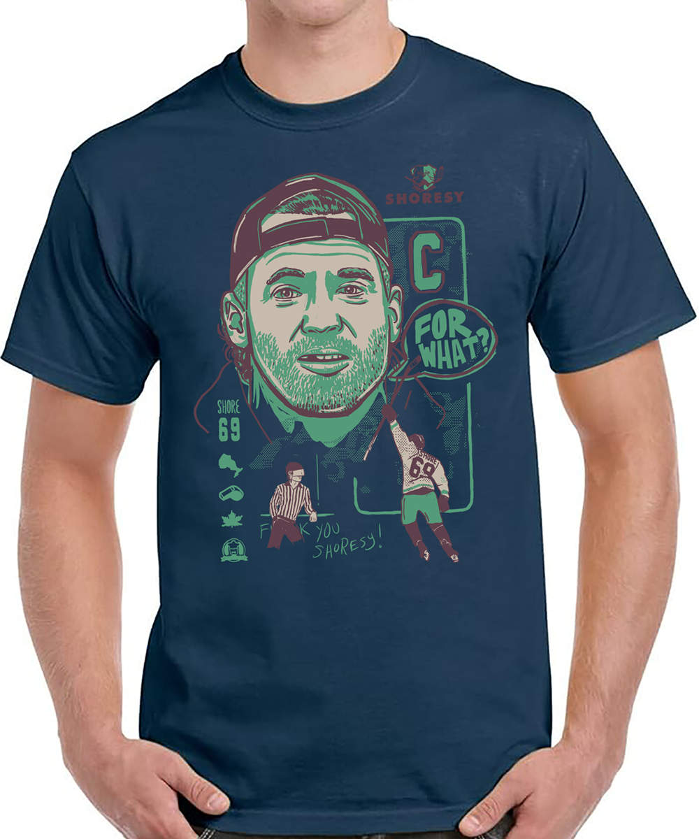 Shoresy For What? Character T-Shirt | Shoresy Store